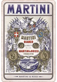 Postershop Plechová cedule: Martini Bianco Vermouth Label - 20x30 cm