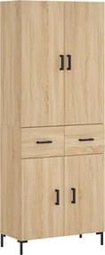 Skříň highboard dub sonoma 69,5 x 34 x 180 cm kompozitní dřevo 3198148