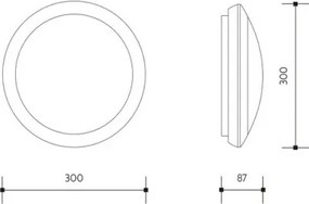 Svítidlo Panlux ZEUS LED S 16W IP66 PN32300017 radar sensor neutrální bílá 4000K