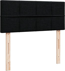Box spring postel s matrací černá 120x200 cm textil 3287037