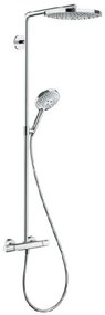 Hansgrohe Raindance Select S - Sprchový set s termostatem, 24 cm, 2 proudy, bílá/chrom 27129400
