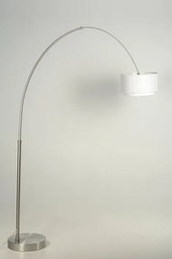 Stojací oblouková lampa Adamo Soffito Bianco