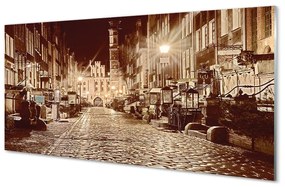 Obraz na skle Gdańsk Staré Město Noční