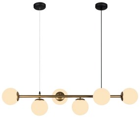 Závěsné svítidlo ve zlaté barvě Squid Lighting Owl, výška 120 cm