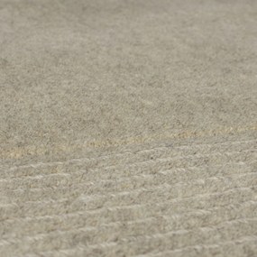 Flair Rugs, Ručně tkaný běhoun Tuscany Textured Wool Border Natural, 60x230, béžová, ložnice