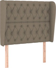 Box spring postel s matrací taupe 90x190 cm textil 3128729