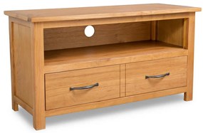 TV stolek 90 x 35 x 48 cm masivní dubové dřevo 244466