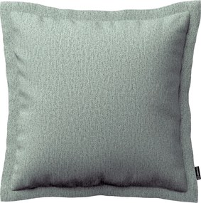 Mona - potah na polštář hladký lem po obvodu barva zelená látka pletený vzor