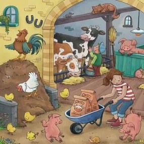 Ravensburger Práce na farmě / 3x49 dílků / od 5 let