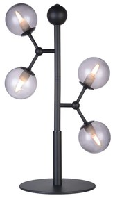 Halo Design 740109 stolní lampa Atom kouřová/černá, 4L, 52cm