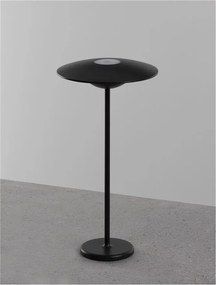 NV 9492441 Venkovní stolní lampa FABIO černý litý hliník a matný akryl LED 2W 3000K 5V DC 83st. IP54 vypínač na těle / USB kabel - NOVA LUCE