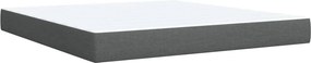 Box spring postel s matrací tmavě šedá 180x200 cm textil 3290561