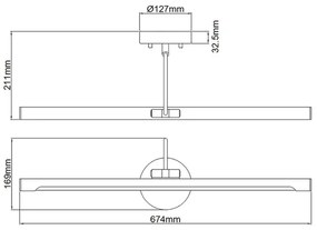 Elstead ALTON-PL-L-BB - LED Obrazové svítidlo ALTON LED/10W/230V zlatá