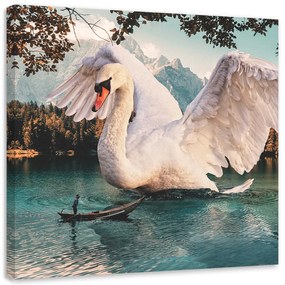Gario Obraz na plátně Velká labuť - Zehem Chong Rozměry: 30 x 30 cm