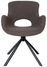 House Nordic Jídelní židle AMORIM hnědé bouclé 1001187