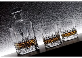 Dekorant Luxusní ručně broušený whisky set s monogramem Mayfair 1+6