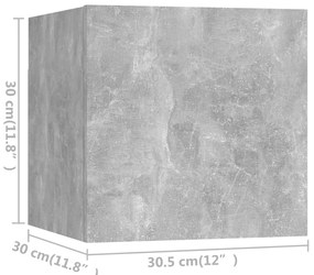 vidaXL Marketos 6dílný set TV skříněk betonově šedý dřevotříska