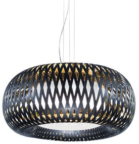 Slamp Kalatos black-gold, designové závěsné svítidlo, 4x12W E27, prům 63cm