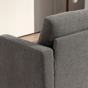 HOMCOM 2-místná pohovka 120 cm s odnímatelnými polštáři na opěradle, čalounění z chenillu pro obývací pokoj, ložnici, kancelář, tmavě šedá