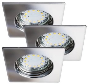 Rabalux LED zápustné bodové svítidlo Lite 3x3W | 720lm | 3000K | IP40 - set 3 svítidel, chrom