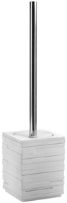 Gedy, QUADROTTO WC kartáč na postavení, bílý, QU3302