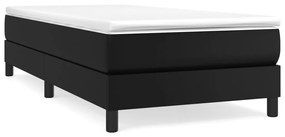 vidaXL Box spring postel černá 90 x 190 cm umělá kůže
