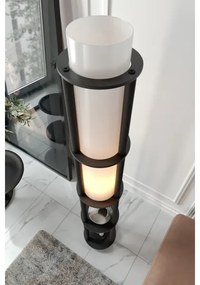 Stojací lampa s poličkami NOTO 1xE27/40W/230V černá