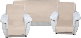 Bellatex Souprava Korall micro 3+1+1 Béžová 150x200 cm, 2ks 65x150 cm