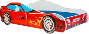 Postel s matracem CAR 4x4 160x80