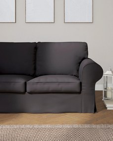 Potah na pohovku IKEA  Ektorp 2-místná, nerozkládací barva šedá