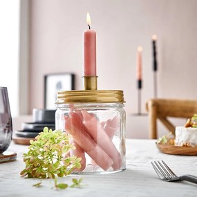 Butlers CANDLE JAR Sklenice se svícnem - zlatá
