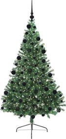 Umělý osvětlený vánoční stromeček Zelená 210 cm PVC 3397025
