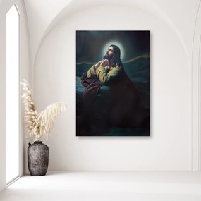 Obraz na plátně Náboženská modlitba Ježíše v zahradě - 80x120 cm