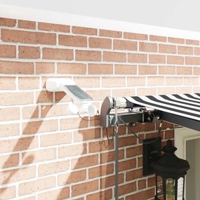 Automatická zatahovací markýza s LED antracit a bílá 600x300 cm 3310246