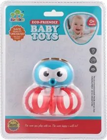 TEDDIES Chrastítko chobotnice / Plast / 8 × 8 cm / od narození