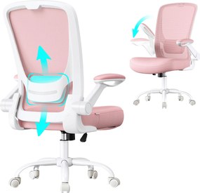 XXXLutz OTOČNÁ ŽIDLE, perkál, tmavě růžová - Online Only kancelářské židle - 002543066501