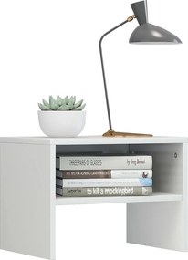 vidaXL Noční stolek 40 x 30 x 30 cm dřevotříska [800075] Barva: bílá s vysokým leskem