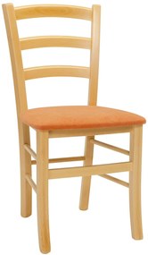 Stima Židle PAYSANE s čalouněným sedákem Odstín: Buk, Látky: LUX bronzová 11