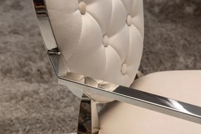 Designová židle s opěrkami Rococo II béžová
