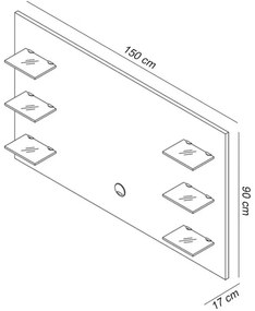 Maridex TV panel 150 MAXIMUS M29 Barva: kaštan wenge