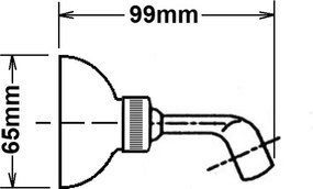Sapho držák sprchy otočný černá SUP15