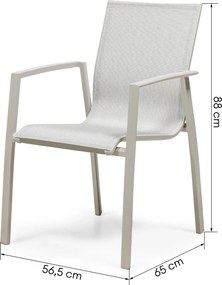 Zahradní židle Canelli světle béžová