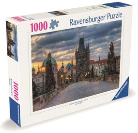 Puzzle ravensburger 120006732 česká kolekce: praha: procházka po karlově mostě