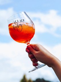 Bella Rose Sklenice na drink Ice Ice Baby, čirá barva, sklo, 610 ml