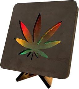 Li-Go "List Canabis" lampa 19x19 cm provedení povrchu: bříza