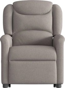Zvedací polohovací křeslo taupe textil 3303201