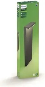 Philips Bustan 9W šedá / LED venkovní sloupkové svítidlo / 1000LM / 27