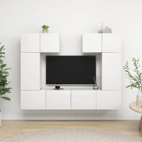 vidaXL 6dílný set TV skříněk bílý kompozitní dřevo