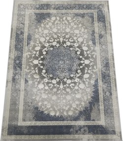 BE Koberec Deluxe 9091 NAVY - tmavě modrý obdélníkový Rozměr: 60x100 cm