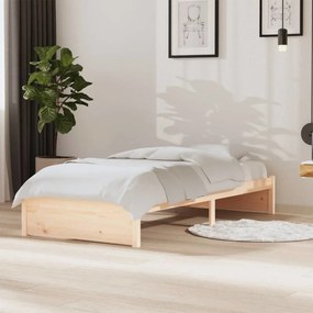 vidaXL Rám postele masivní dřevo 90 x 190 cm jednolůžko [814914] Barva: Přírodní